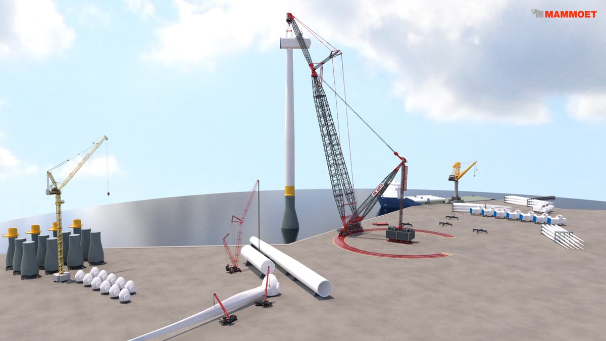 Mammoet Reveals First Parts for World’s Largest Electric Crane | Crane ...